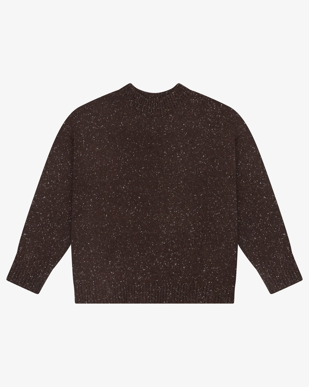 Crew Neck Sweater - Brown Speckle – Five By Flynn
